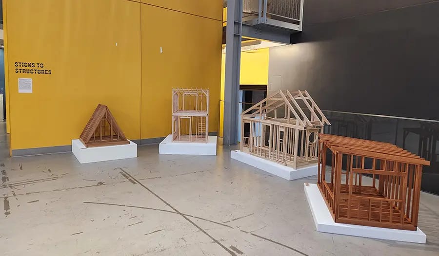 MassArt Students Build Mini Cabins With NEFF Wood | Massachusetts ...